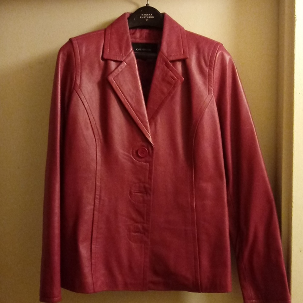 Fuchsia Leather Jacket - Gem